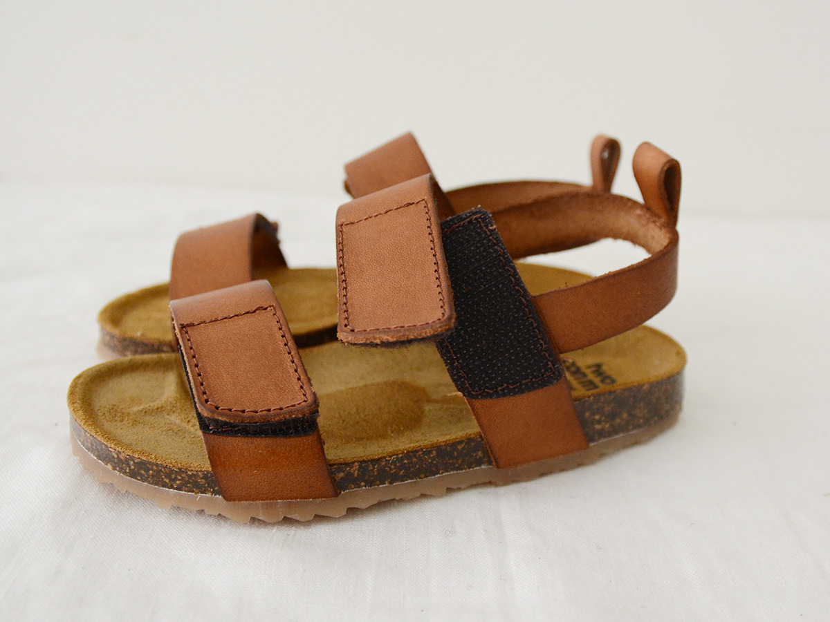 MAKIE HOME - PePe / ぺぺ , Double Scratch Sandal 16545 - Brown